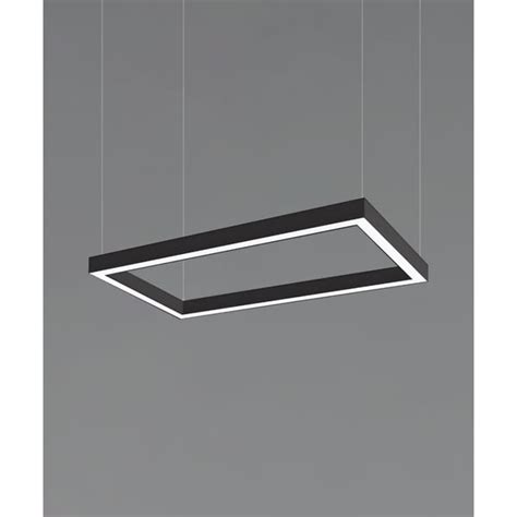 Flush Rectangular Pendant Light Oversize Modern Mirror Stainless Steel