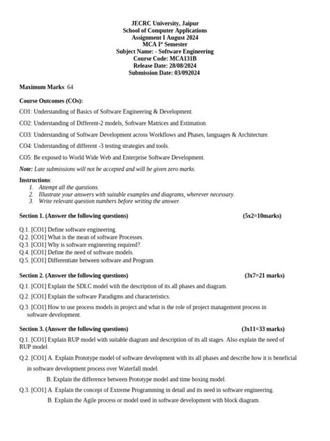 Software Engineering Paper Pdf
