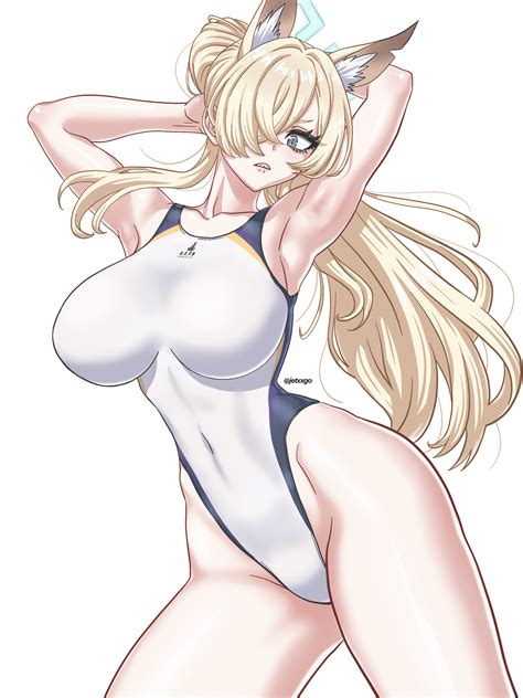 Swimsuit KANNA Fanart by me : r/BlueArchive