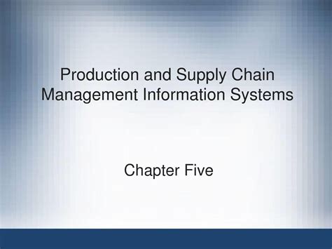 Supply Chain Management System Ppt