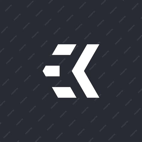 Premium Vector Letter Ek Monogram Logo Design