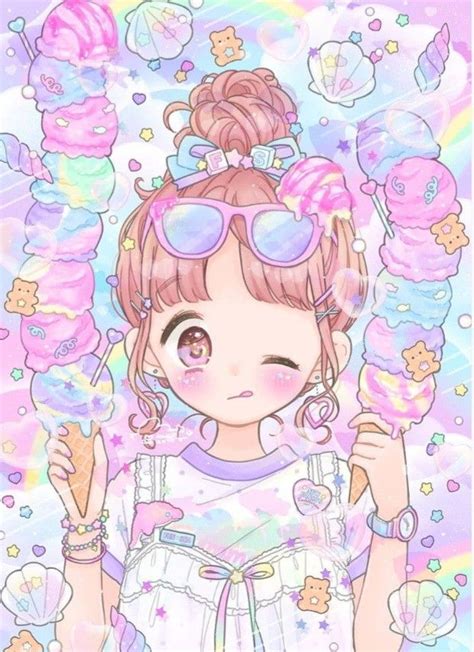 Colorful Kawaii Pastel Kawaii Rainbow Kawaii Rainbow Aesthetic Art