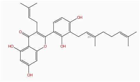 3 Geranyl 3 Prenyl 2457 Tetrahydroxyflavone，1334309 44 2，天然产物，中药