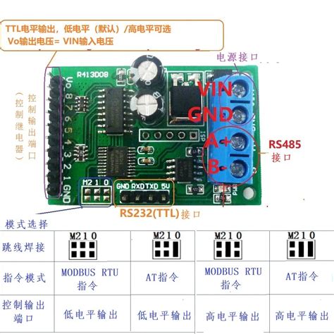 Channel RS Module Modbus RTU Protocol AT Command Multifunctional Relay PLC Control Board