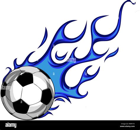 How To Draw Soccer Ball On Fire