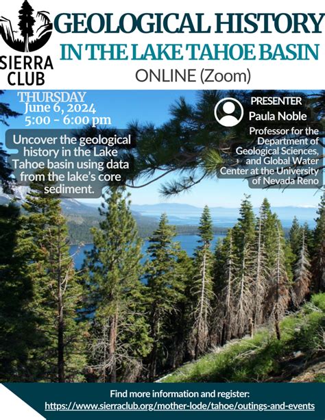 Geological History In The Lake Tahoe Basin Moonshine Ink