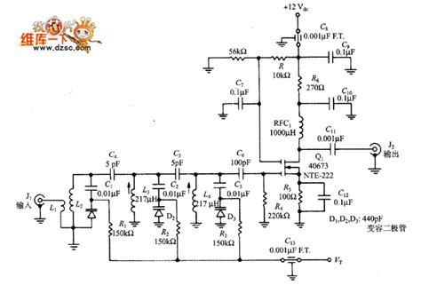 Varactor Diode Adjusting Mosfet Active Preselector Circuit 555