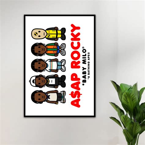 A Ap Rocky X Bathing Ape Milo Poster Postertok