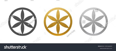 Flower Life Vector Set Stock Vector Royalty Free 2105166443