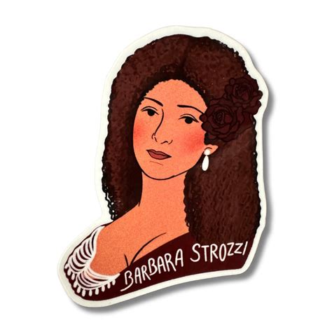 Barbara Strozzi Sticker Etsy