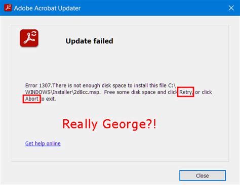 Acrobat Updater Error Dialog Instruction Issue R Adobe Community