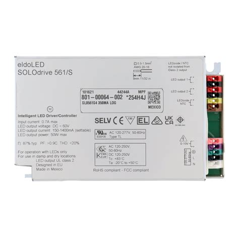 Eldoled Solodrive 561s Intelligent Led Driver 60v 150 1400ma 50w Toomanyamps