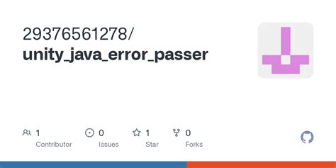 Github 29376561278unityjavaerrorpasser