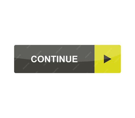Premium Vector Continue Button