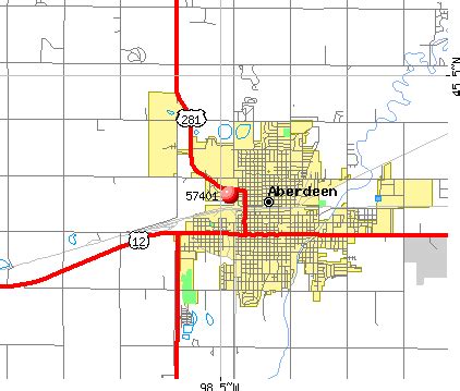 Close Up Maps Of Aberdeen Sd