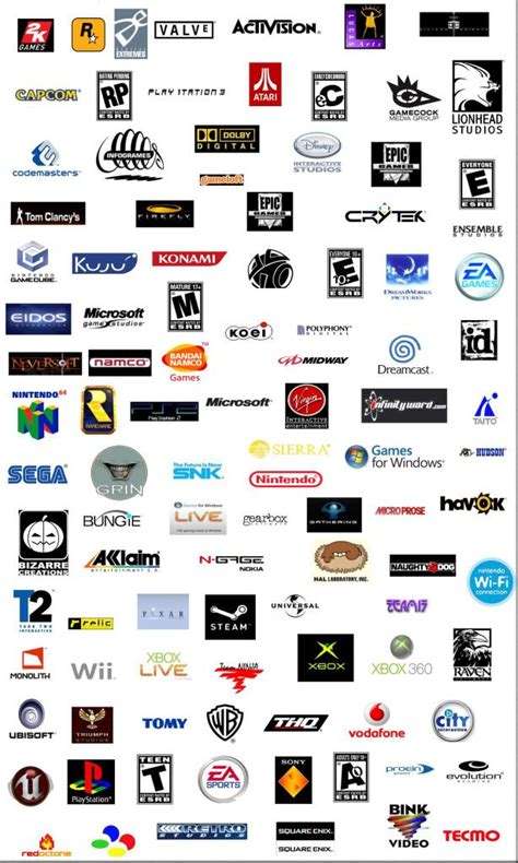 Famous Video Game Logos Game Companies Videogames Logo