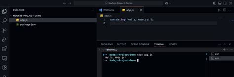 如何在 vs code 编辑器中创建和运行 node js 项目？ 技术教程
