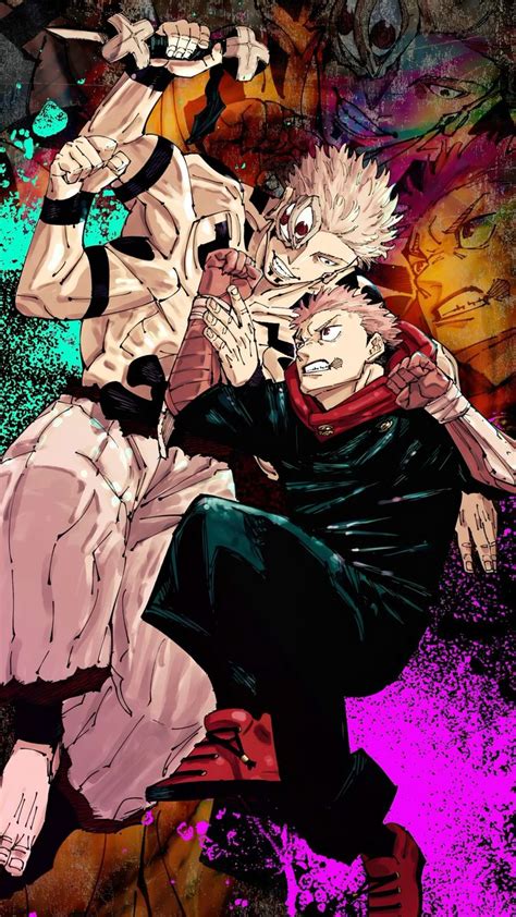 Sukuna Vs Yuji Art Jjk Yuji And Sukuna Wallpaper Itadori And