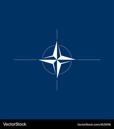Nato Alliance Flag Royalty Free Vector Image Vectorstock