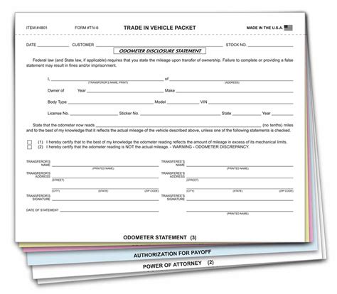 Trade In Vehicle Combination Forms Car Dealerships