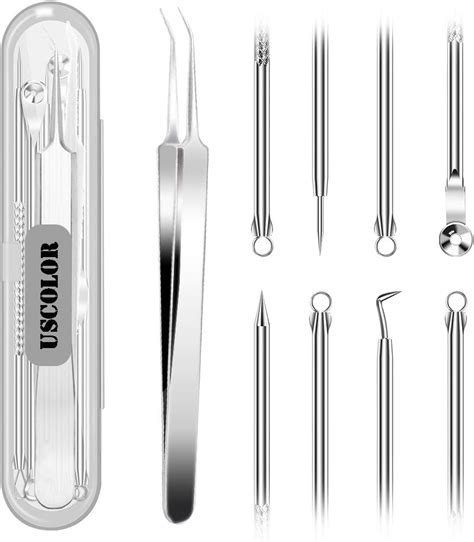 Uscolor 5pcs Blackhead Remover Pimple Comedone Extractor