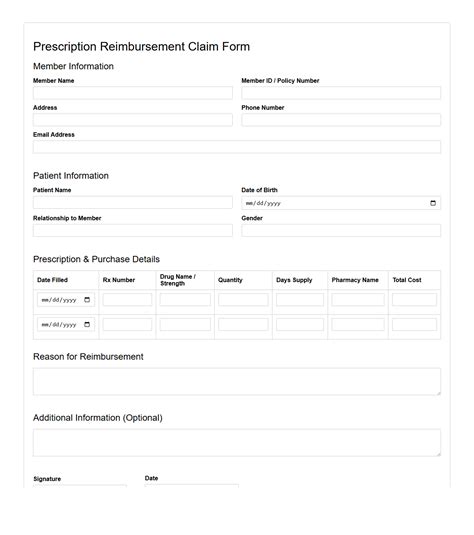 Comprehensive Sample Of Insurance Claim Documentation For Healthcare