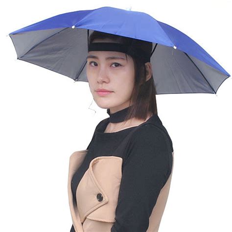 Spring Park Umbrella Hatanti Rain Sun Shade Hands Free Umbrella Cap
