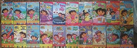 20 Dora The Explorer Vhs Tape Lot Save The Day Backpack Adventures Meet