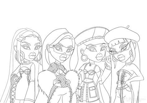 Bratz Dolls Coloring Pages