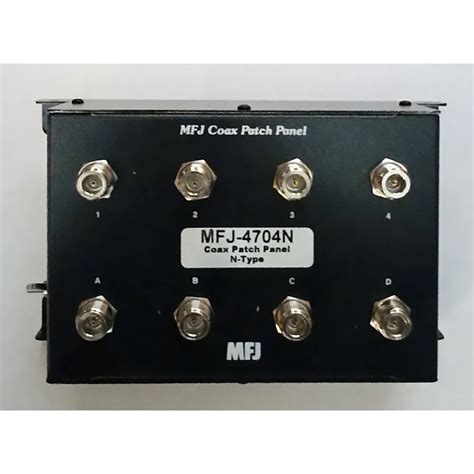 Mfj 4704n Coax Patch Panel 8 Positions N Type