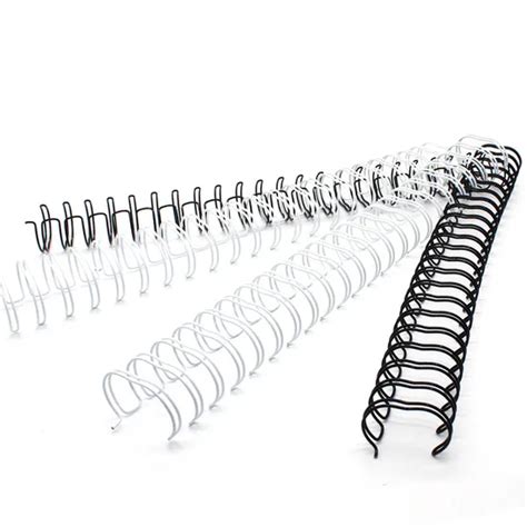Nylon Coated Double Loop Wire Metal Spiral O Book Use Binding Rings