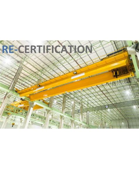 Overhead Crane Re Certification Per Person