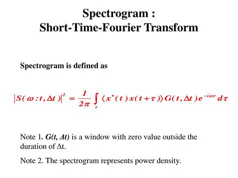 Ppt Introduction Time Frequency Analysis Powerpoint Presentation