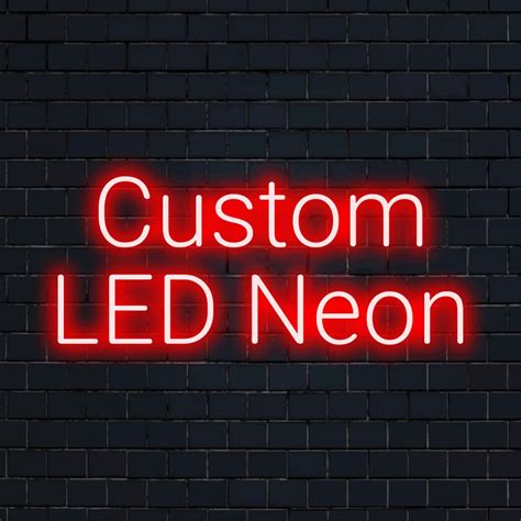 Custom Led Neon Typography Sign Live Preview The Art Neon