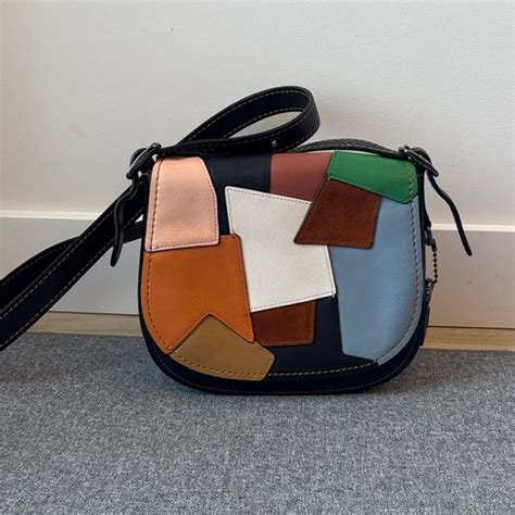 Coach Bags Coach 941 Patchwork Leather Saddle Crossbody Shoulder