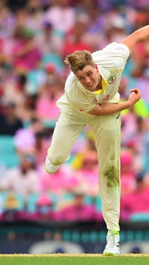 Download Cameron Green During A Cricket Match Wallpaper