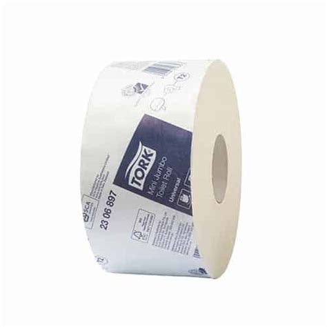 Tork T2 Mini Jumbo Toilet Tissue Rolls Rapidclean