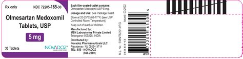 Dailymed Olmesartan Medoxomil Tablet Film Coated
