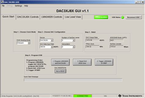 Error With Dac Adc Evm Gui Data Converters Forum Data Converters Ti E E Support Forums