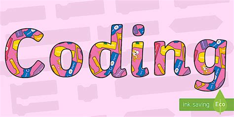 Coding Display Lettering Display Lettering Computing Display Lettering