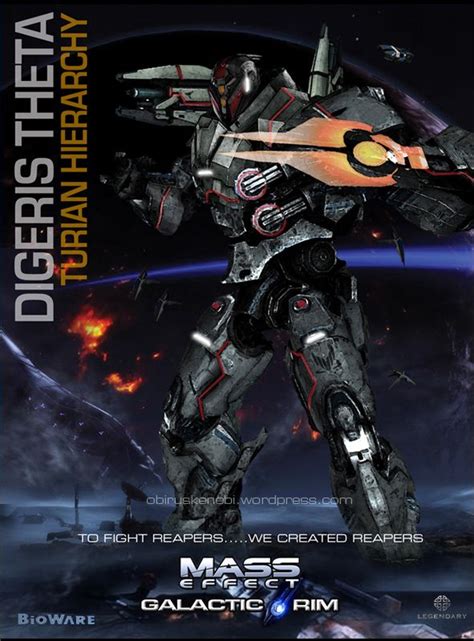 Mass Effect Jaegers Mashup Turian Digeris Theta Pacific Rim Striker