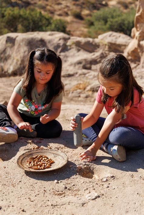 Bedrock Mortars In Southern California Natural History Museum