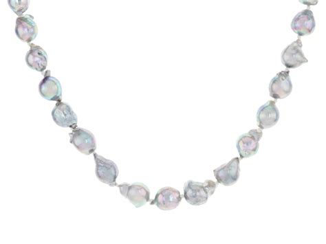 Pre Owned Platinum Cultured Japanese Akoya Pearl 14k White Gold 18 Inch