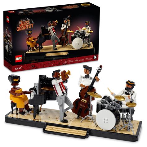 Lego Ideas Jazz Quartet Building Set For Adults Featuring Buildable Stage With 4 Band Musician