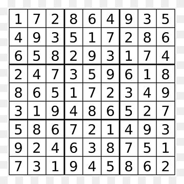 Sudoku Png Images PNGWing