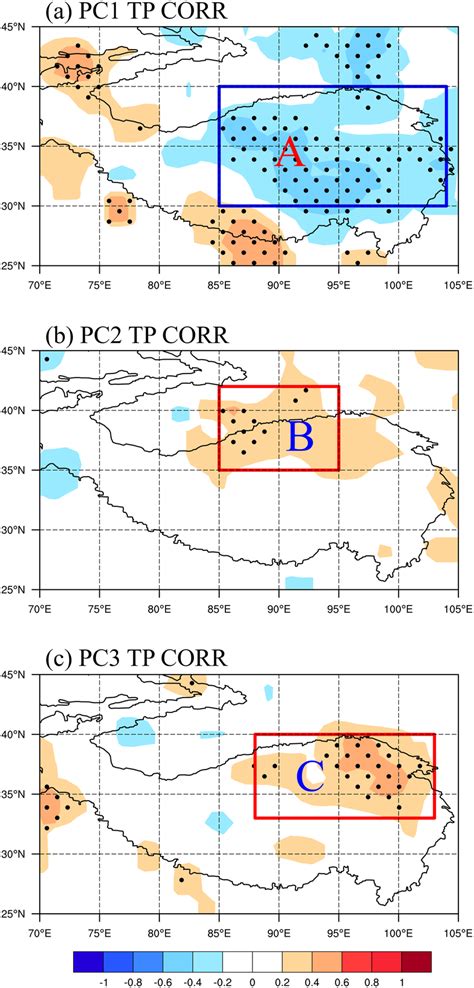 Correlation Coefficient Maps Between The Son Snow Cover Extent Over The