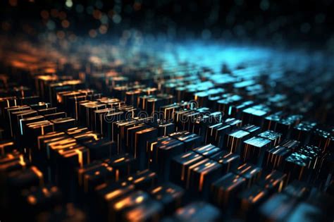 Binary Code Waves Depict Data Flow Digital Security In Internet