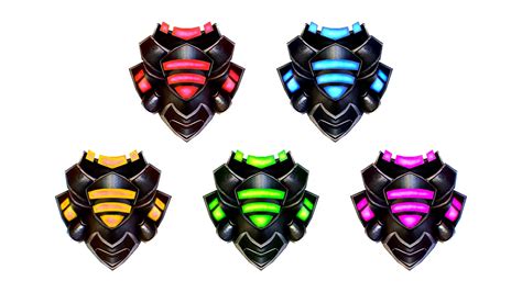 A Set Of Shield Weapons 3d Model