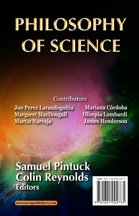 Philosophy Of Science Nova Science Publishers