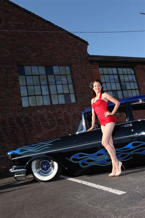 Hot Rod Pinup Hottie From Huntington Pinup Dinah Derosa